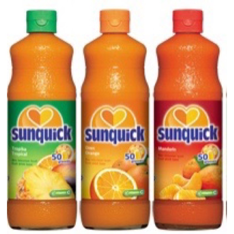 Sunquick 840ml Fruit Drink Base 840 ml (Orange / Mandarin / Tropical )