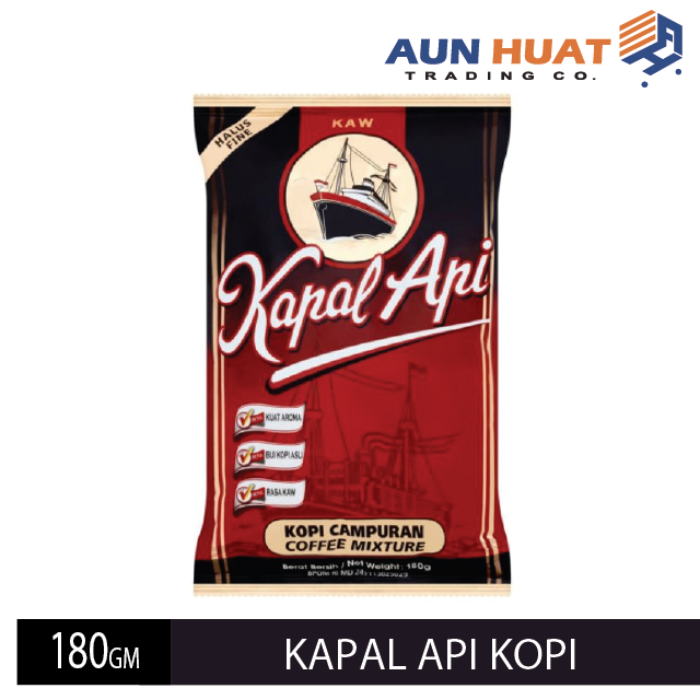 SERBUK KOPI KAPAL API 180GM BETUL BETUL KAW